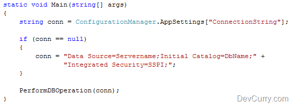 Refactoring code using Extract Method in Visual Studio 2010